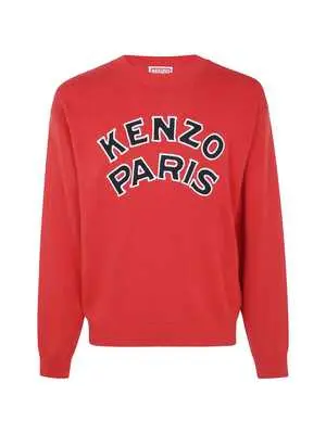 Kenzo Embroidered Logo Sweatshirt - Red