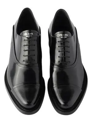 Prada Allacciate Leather Oxford Shoes