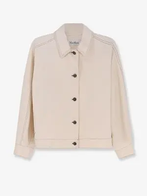 Max Mara Max Mara Women Mxpnettare Jersey Jacket Cream