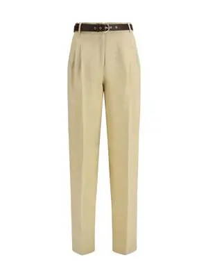Max Mara Linen Trousers - Cream