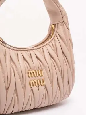 Miu Miu Wander` Matelassé Leather Hobo Bag - Multicolor