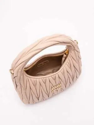 Miu Miu Wander` Matelassé Leather Hobo Bag - Multicolor