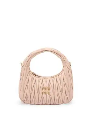 Miu Miu Wander Matelassé Leather Hobo Bag - Multicolor