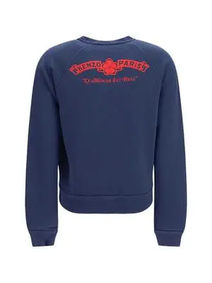 Kenzo Emblem Embroidered Sweatshirt - Blue