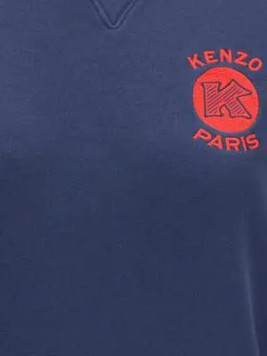 Kenzo Emblem Embroidered Sweatshirt - Blue