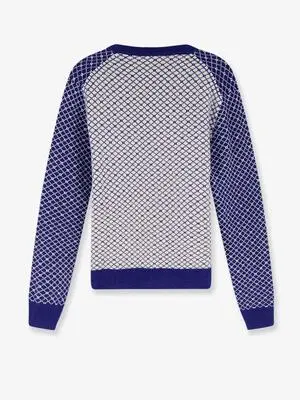 Dior Wool Sweater With Bicolor Pattern - Multicolor