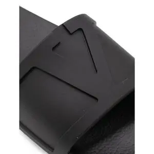 Valentino Garavani Vlogo Signature Slides - Black