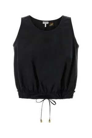Loewe Poplin Paula S Ibiza Top - Black