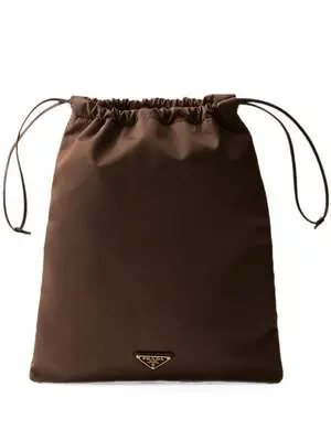 Prada Pouch Wish In Re-nylon - Brown
