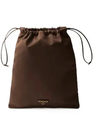 Prada Re-nylon Pouch Wish - Brown