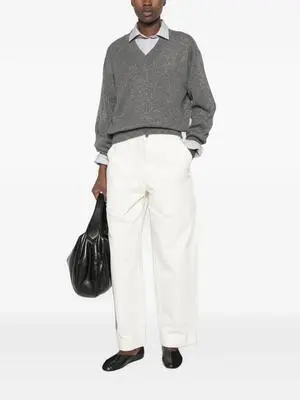 Brunello Cucinelli Cashmere V-neck Sweater - Gray