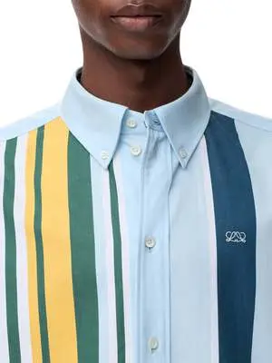Loewe Mid-weight Striped Cotton Twill Shirt
