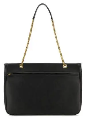 Valentino Garavani Nappa Leather Medium Viva Superstar Shopping Bag - Black