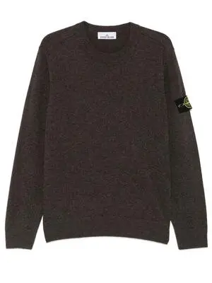 Stone Island Maglia Rws Wool Sweater - Gray