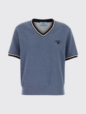 Prada Cotton Knit With Striped Profiles - Multicolor