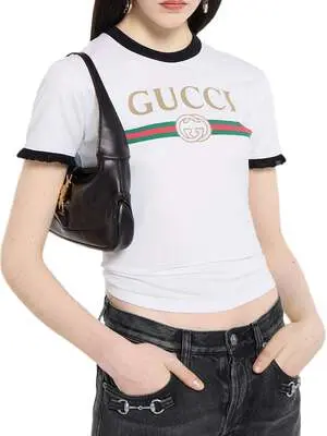 Gucci Printed Cotton Jersey T-shirt - Multicolor