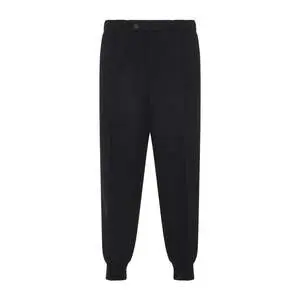 LANVIN Virgin Wool Track Pants - Black