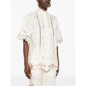 Zimmermann Neutrals Tops Shirts