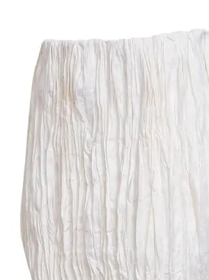 TOTEME Crinkled Linen Pencil Skirt - Multicolor