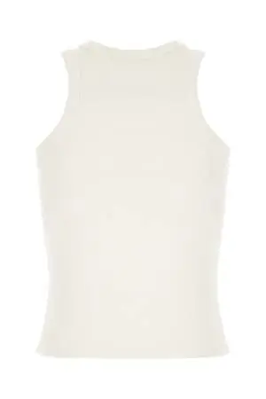 Palm Angels Ribbed Logo Tank Top