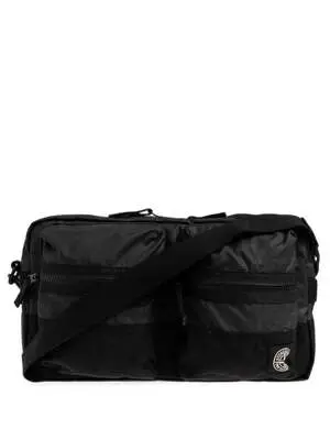 Stone Island Borsa A Tracolla Rimovibile Con Tasche Multiple - Black