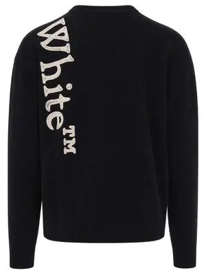 Off-White Vertical Knit Crewneck - Black