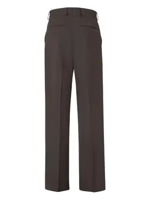Fendi Cigarette Wool Trousers - Brown