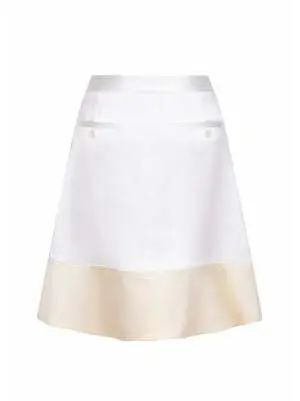 TOTEME Satin Tuxedo-style Skirt - Multicolor