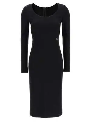 Dolce & Gabbana Logo Dress - Black