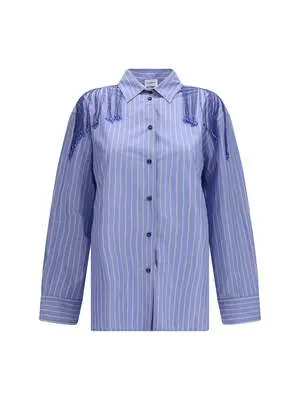 Andamane Miley Fringed Oversized Shirt