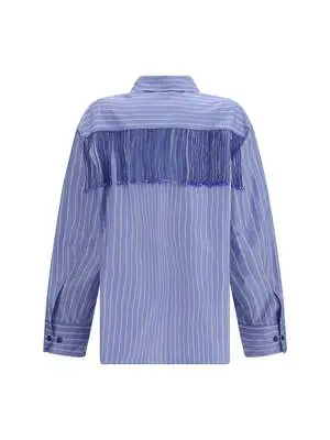 Andamane Miley Fringed Oversized Shirt