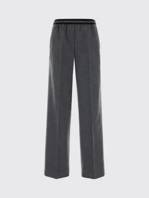 Miu Miu Virgin Wool And Cashmere Trousers - Gray