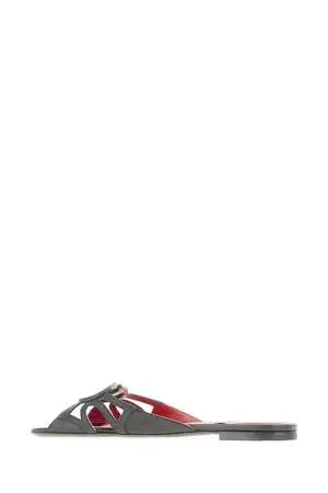 Valentino Garavani Laser Cut Flat Slippers - Multicolor
