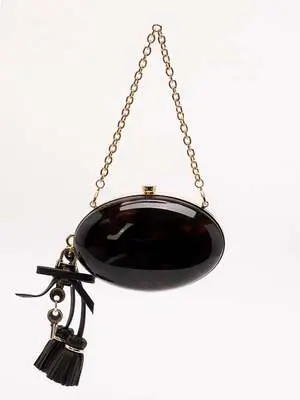 SELF-PORTRAIT Resin Oval Clutch - Multicolor