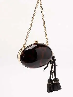 SELF-PORTRAIT Resin Oval Clutch - Multicolor