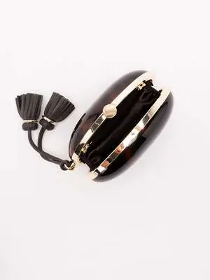SELF-PORTRAIT Resin Oval Clutch - Multicolor