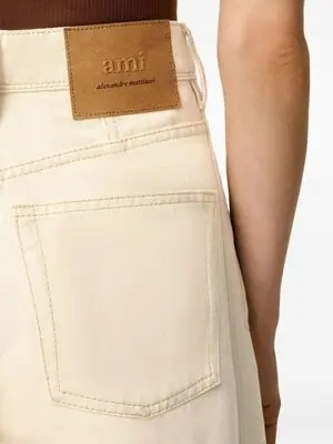 AMI Paris Super Wide Denim Jeans - Multicolor