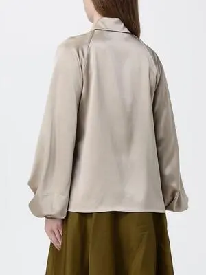 Max Mara Silk Satin Shirt - Cream