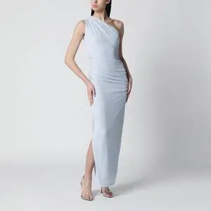 ROTATE BY BIRGER CHRISTENSEN One-shoulder Draped Maxi Dress - Blue