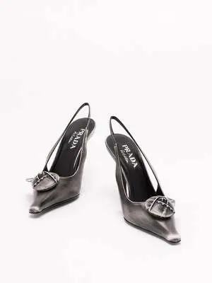 Prada Leather Slingback Pumps