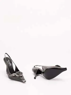 Prada Leather Slingback Pumps
