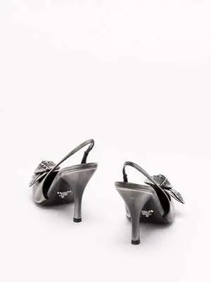 Prada Leather Slingback Pumps - Multicolor