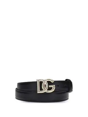 Dolce & Gabbana Leather Belt - Black