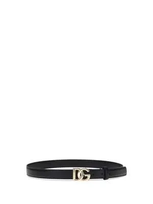 Dolce & Gabbana Leather Belt - Black