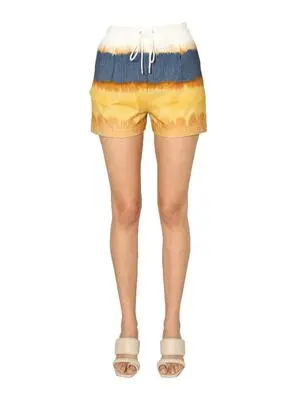 Alberta Ferretti Cotton Shorts - Yellow