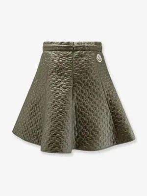 Moncler Quilted Nylon Skirt - Green