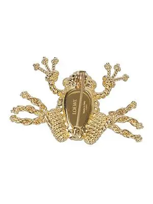 Loewe Metal Frog Brooch - Multicolor