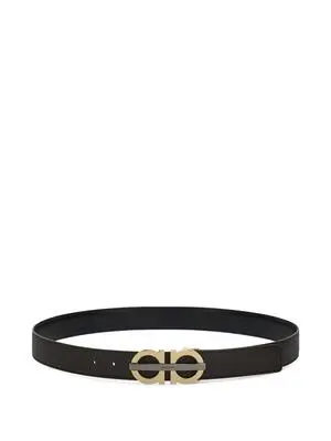 FERRAGAMO Gancini Leather Belt - Brown