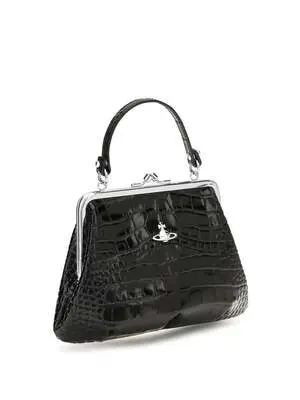 VIVIENNE WESTWOOD Granny Frame Crocodile Effect Handbag