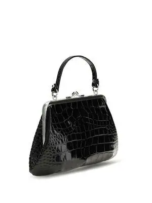 VIVIENNE WESTWOOD Granny Frame Crocodile Effect Handbag
